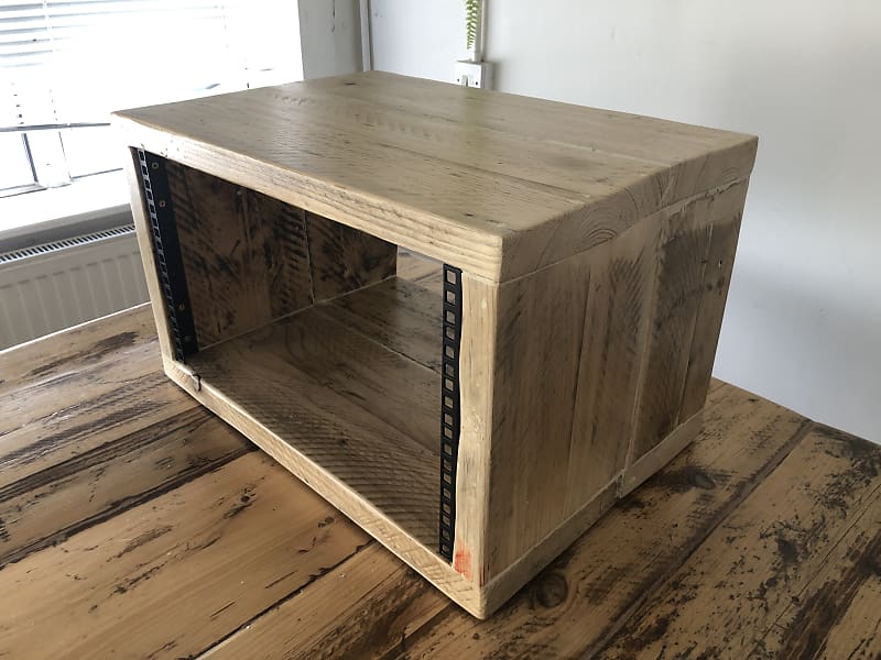 Handmade 19” 6u desktop studio racks reclaimed wood PREORDER | Reverb