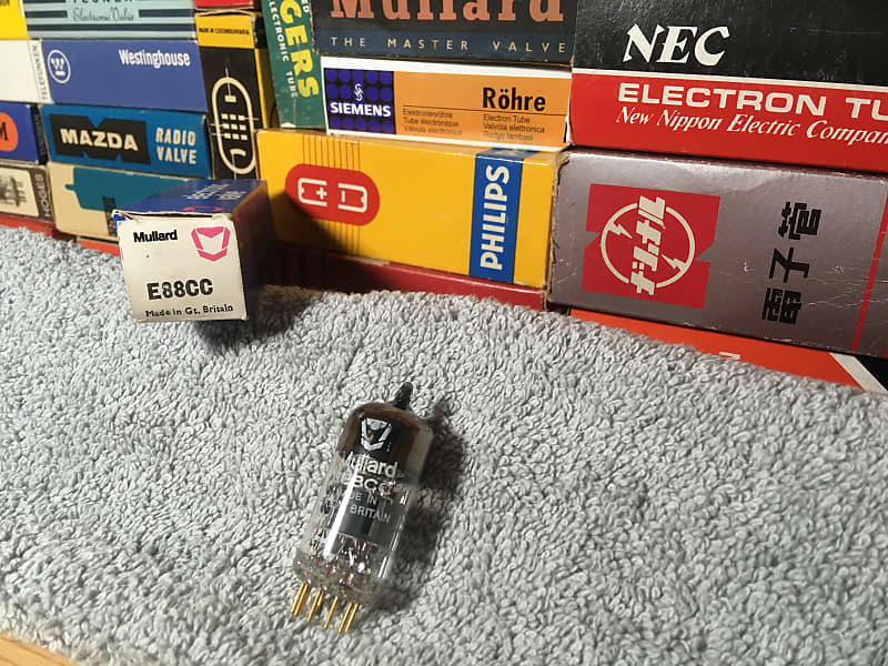 1 x Mullard Mitcham Parasol Revolver E88CC Rich Creamy Mids + | Reverb