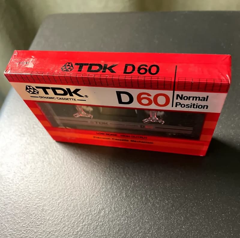 TDK D60 Blank Cassette (Sealed, Vintage) | Reverb
