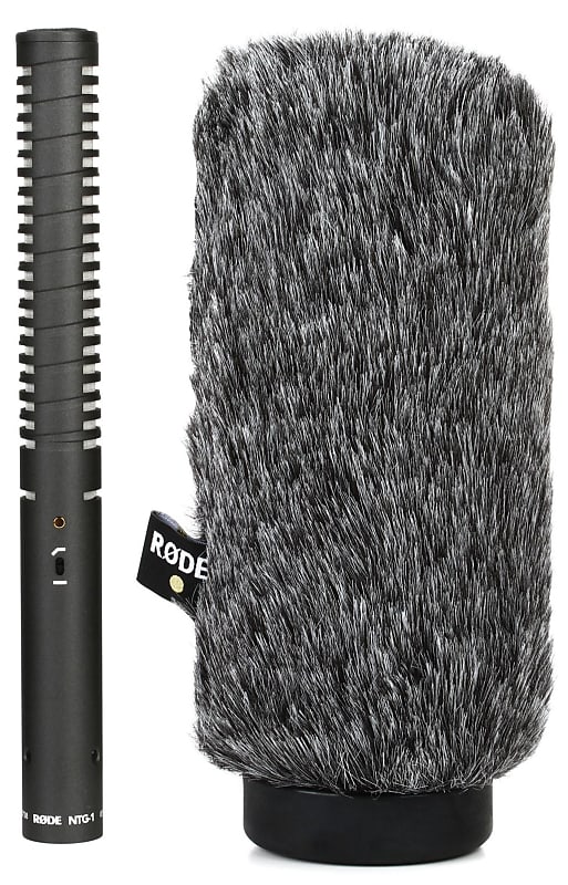 Rode NTG-1 Shotgun Condenser Microphone Bundle with Rode WS6 | Reverb