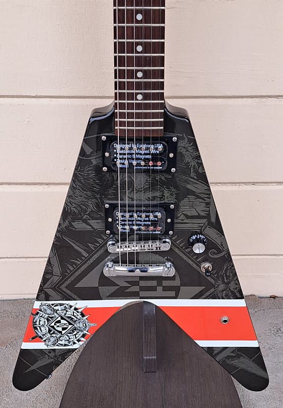 EPIPHONE ROB FLYNN MACHINE HEAD SIGNATURE FLYING V ELECTRIC | Reverb