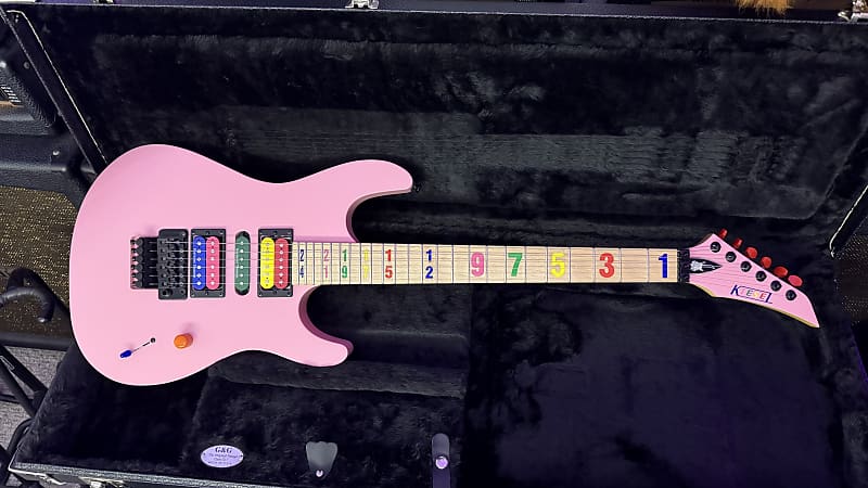 Kiesel Jason Becker Numbers Guitar - 2024 - Light Pink - Hard | Reverb