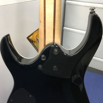 Ibanez RGA7 Black 7 String Electric Guitar with Active | Reverb