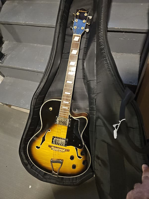 Johnson jazz blues guitar Electric hollowbody | Reverb
