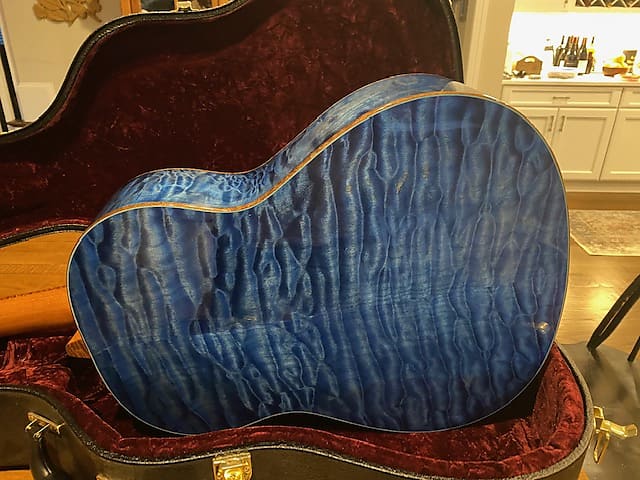Morgan CQM Blue Quilted Maple Back & Sides 2020 Blue Quilted | Reverb