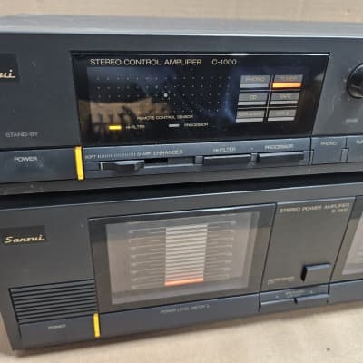 Sansui B-1000 Stereo Power Amplifier & C-1000 Stereo Control | Reverb