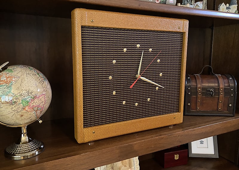 Vintage Tweed Amplifier Wall Clock | Reverb