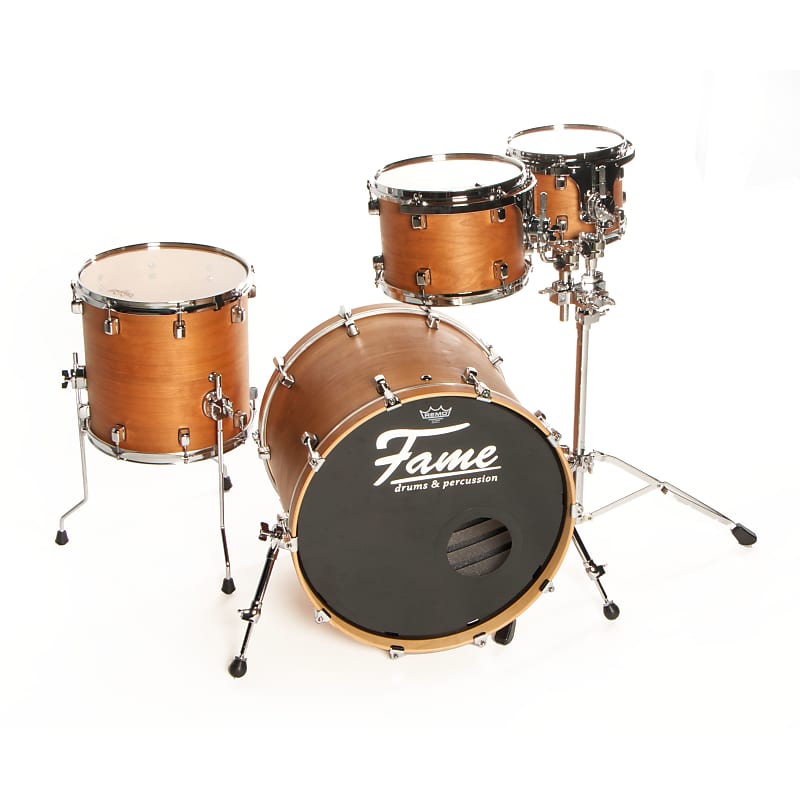 Fame Custom Maple Shell Set Fusion Cherry Gloss - Drum Set | Reverb