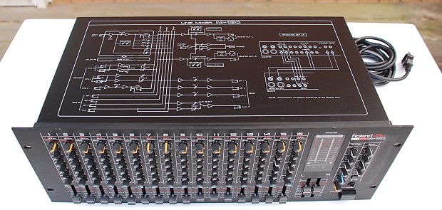 Roland M-160 Stereo Rack Mounted Line Mixer Black | Reverb