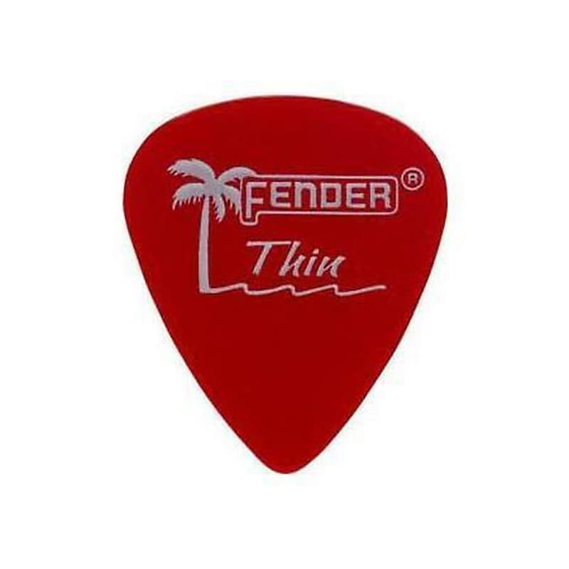 Fender California Clear Picks (12 Thin Picks) | Reverb