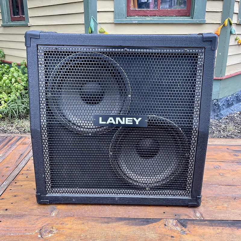 Laney AOR 140w 2x12 Guitar Speaker Cabinet Black Tolex | Reverb