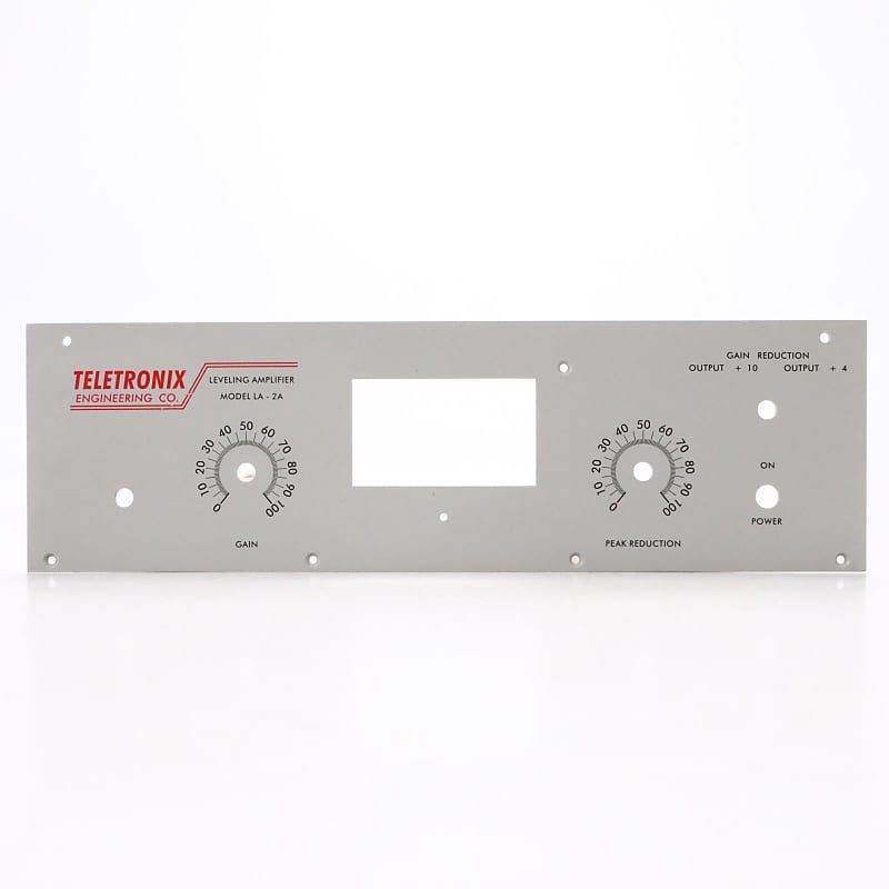 Reproduction Teletronix LA-2A Leveling Amplifier Panel | Reverb