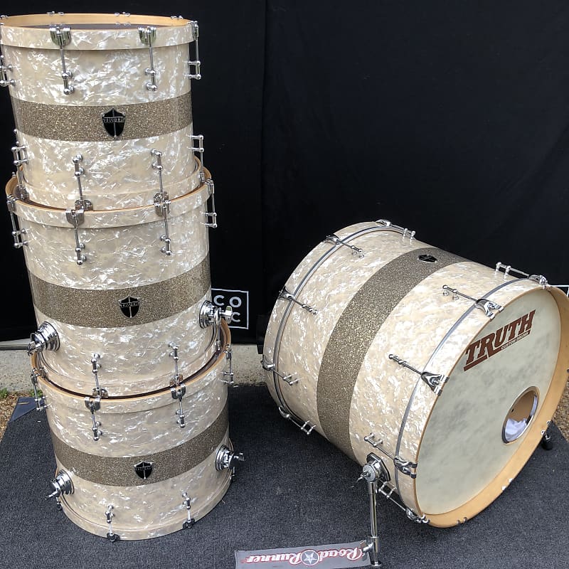 Truth Custom Drums 2014 - Marine Pearl w/Gold Sparkle | Reverb