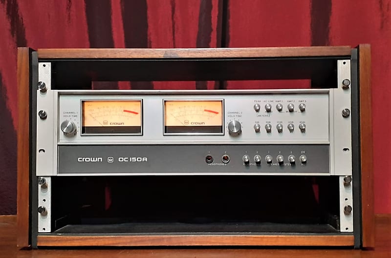 1970s Custom Walnut Stereo Cabinet For Crown D 105A Amp, | Reverb