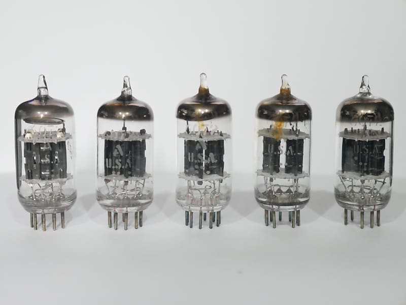 Lot of 5 Vintage GE 6072A / 6072 / 12AY7 Preamp Tubes, FREE | Reverb