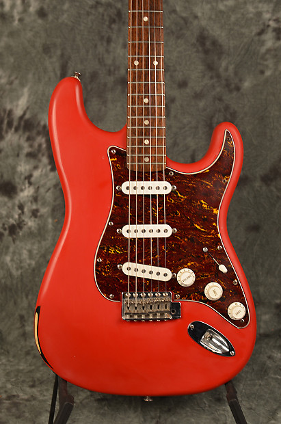 Fender Stratocaster 1966 Tribute Standard 1993 Red/tortoise | Reverb