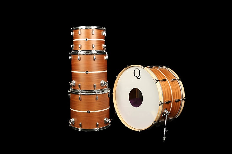 Q Drum Co. 14/16/18/26 Mahogany Shell Pack | Reverb
