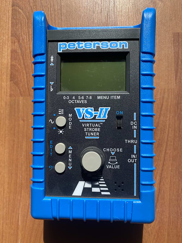 Peterson VS-11 Visual Strobe Tuner 2000s - Blue and black | Reverb