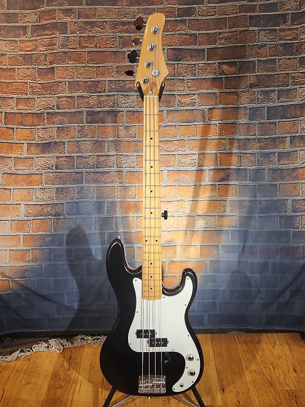 1980-90’s P-Style 4-String Electric Bass Black Micro Tilt | Reverb