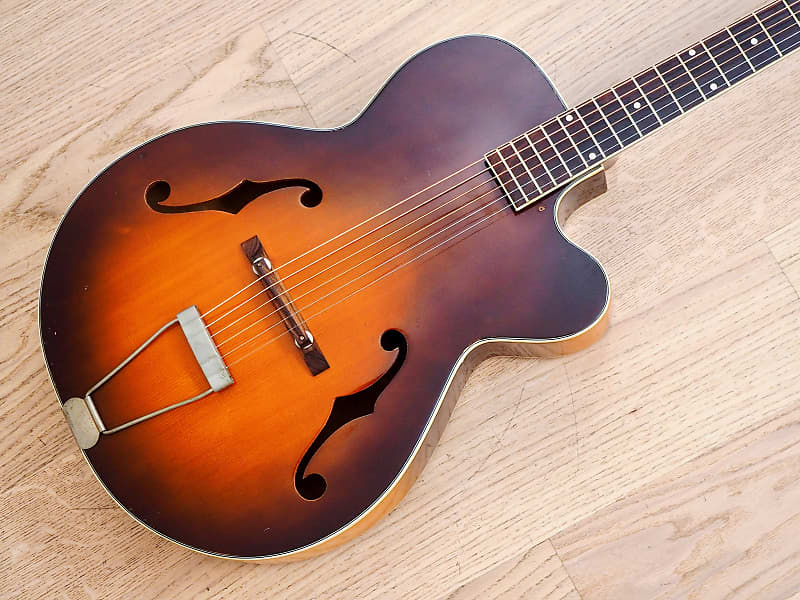 1950s Kay Vintage Archtop Cutaway Acoustic Guitar | Reverb Deutschland