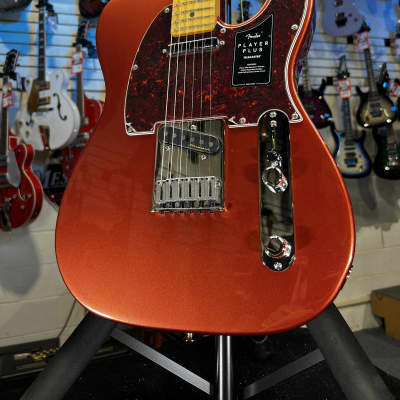 Fender Player Plus Telecaster Aged Candy Apple Red Tele, Free | Reverb
