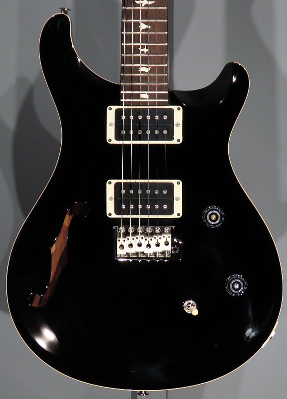 PRS CE 24 Semi-Hollow 2023 - Black Gloss w/Gig Bag | Reverb