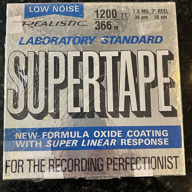 Realistic SUPERTAPE Cat. No. 44-1878A Music Recording Tape - | Reverb