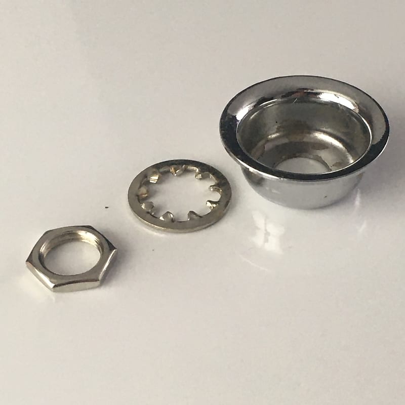 Chrome Relic Fender Relic Tele Output Jack Cup Guitar Pro | Reverb