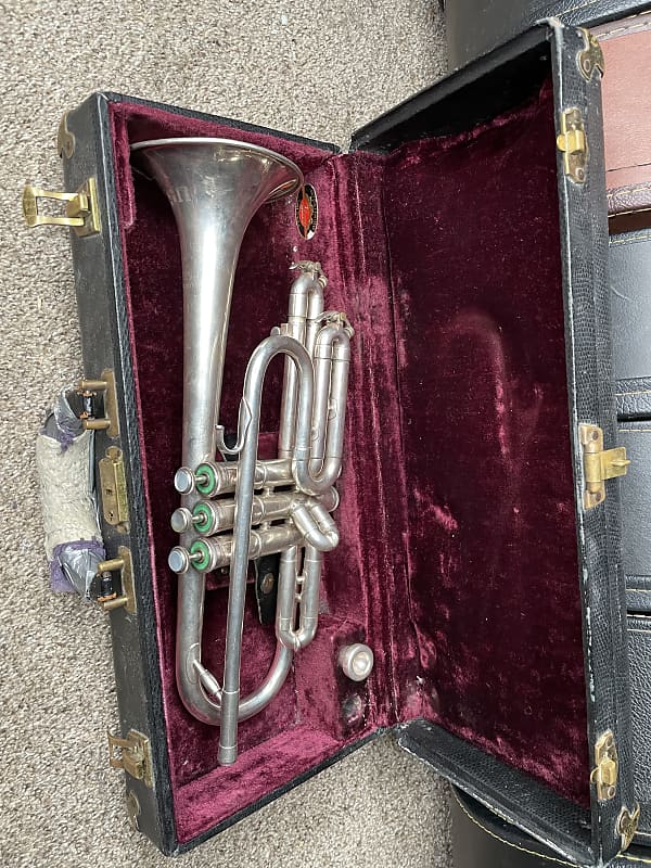 olds super cornet (trumpet) 1950s-1960s - silver serial 576XX | Reverb