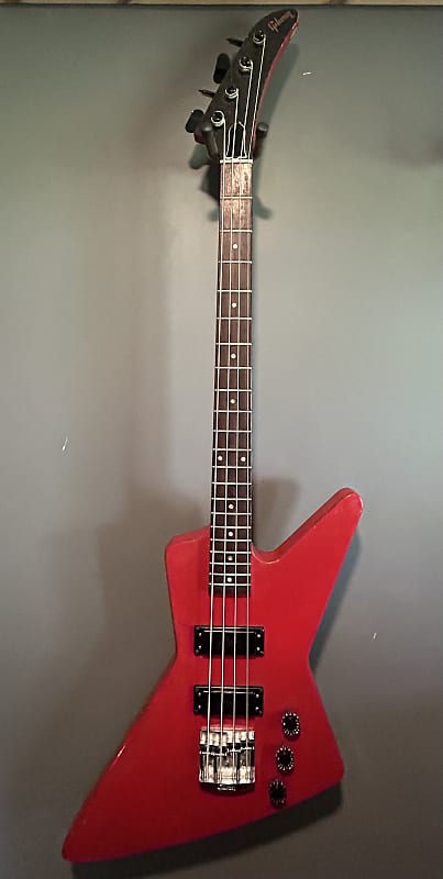 Gibson Explorer Bass 1985 - Red | Reverb