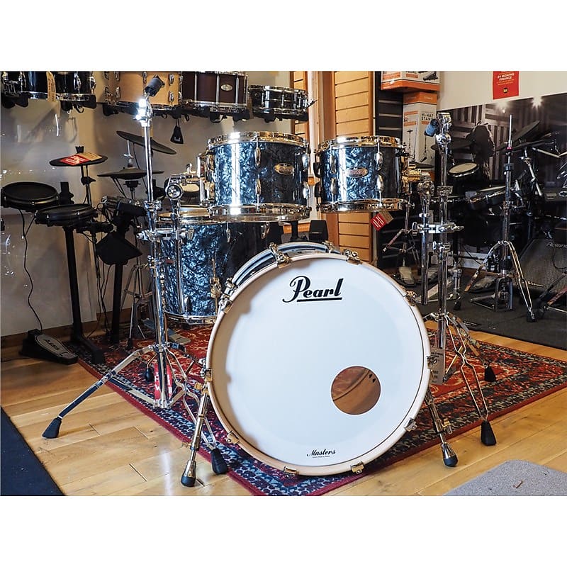 Pearl Masters Maple Reserve LTD 4 Piece Shell Pack, Black | Reverb