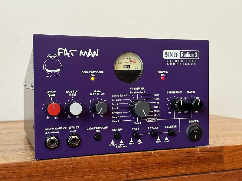 HHB Fatman Radius 3 Stereo Tube Compressor. Fat Man Made in | Reverb