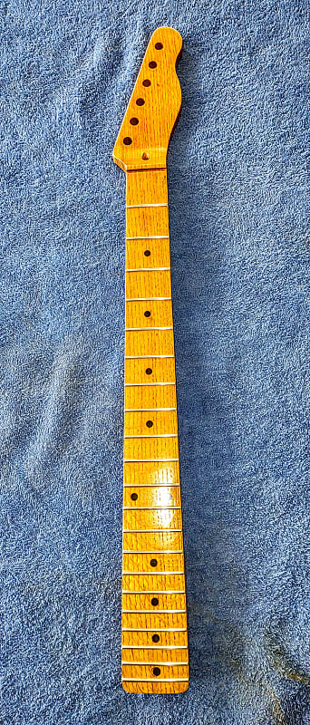 Telecaster custom neck Flame Oak 2023 - Nitro Lacquer Finish | Reverb