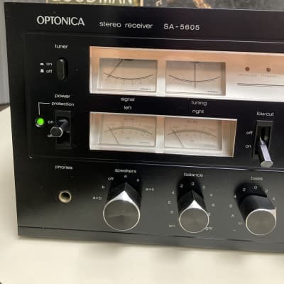 Optonica SA-5605 Black Onyx/Wooden cover | Reverb