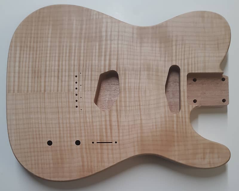 Shepard Custom Guitars Custom Telecaster Body Curly Maple Top | Reverb