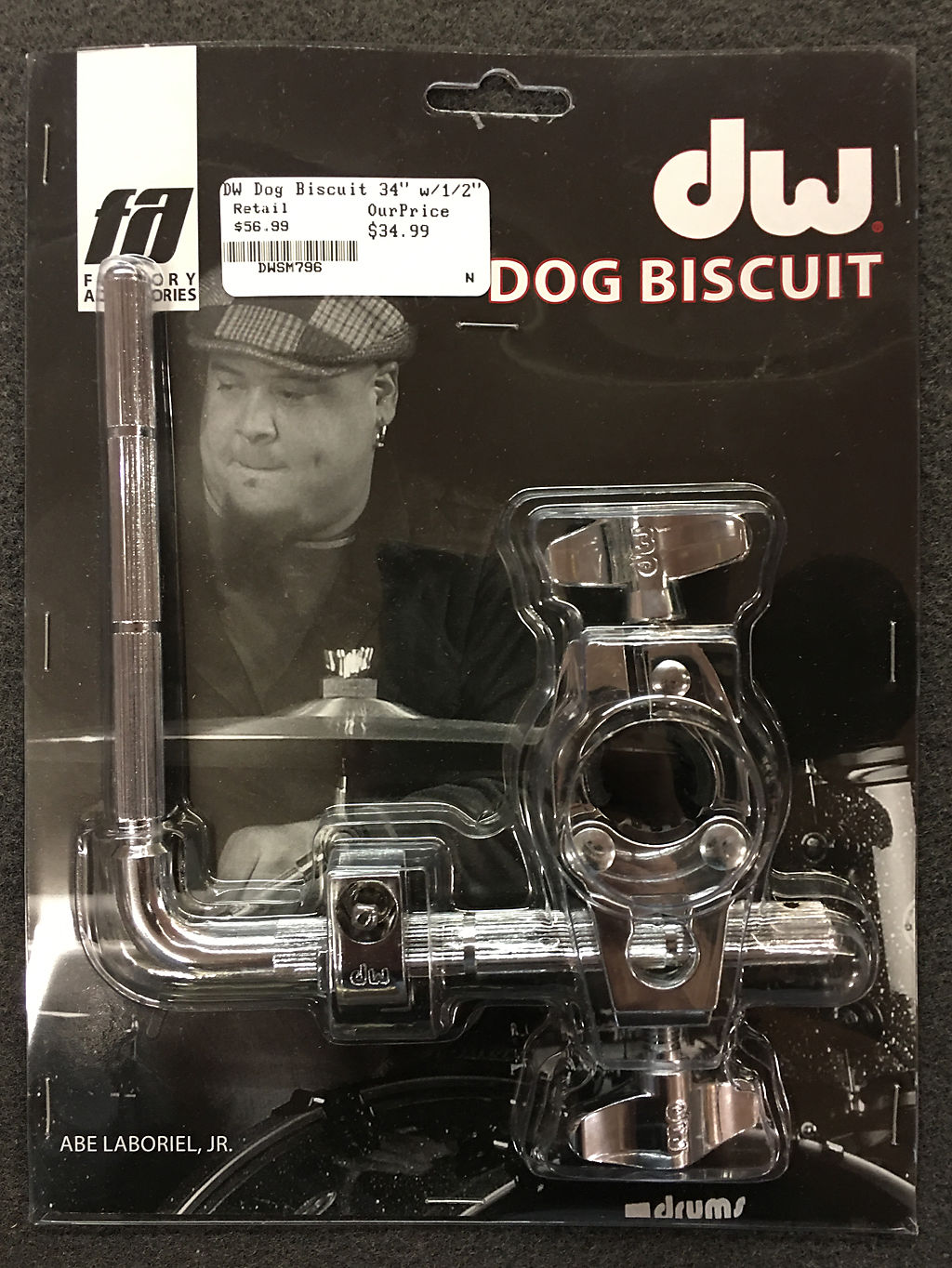 DW DWSM796 3/4" Dog Biscuit Clamp w/ 1/2" to 9.5mm L-Arm | Reverb