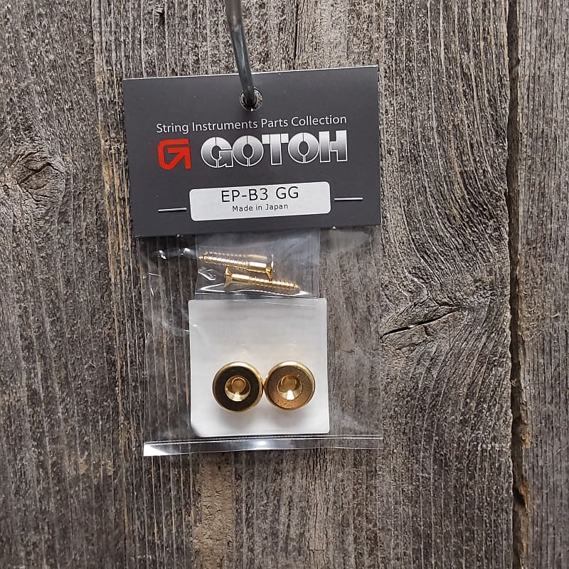 Gotoh Over Size Strap Buttons - Gold | Reverb