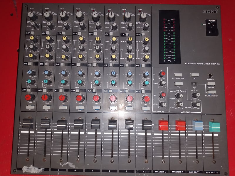 1990 Sony MXP-210 8 Channel Broadcast Mixer | Reverb Canada