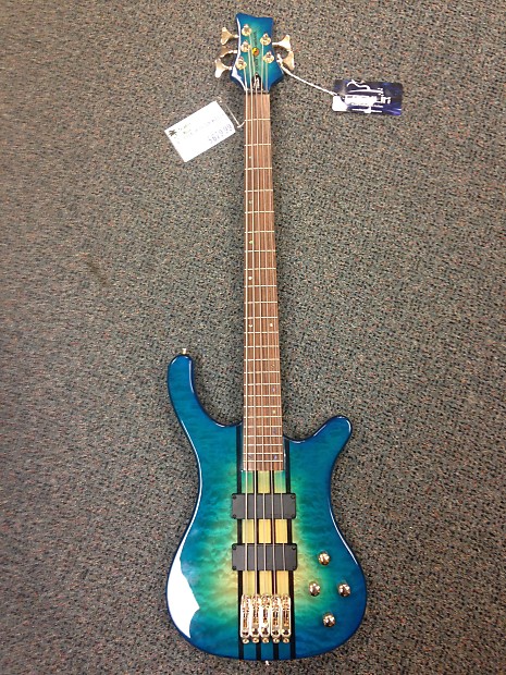 Rocklin Ocean Waves Custom 5 String Bass Guitar 2015 Ocean | Reverb