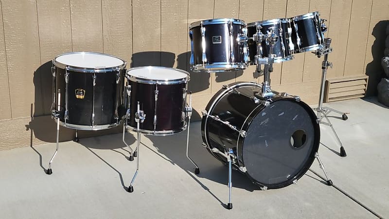 Yamaha Stage Custom 6-piece Shell Pack 1999 - Raven Black | Reverb