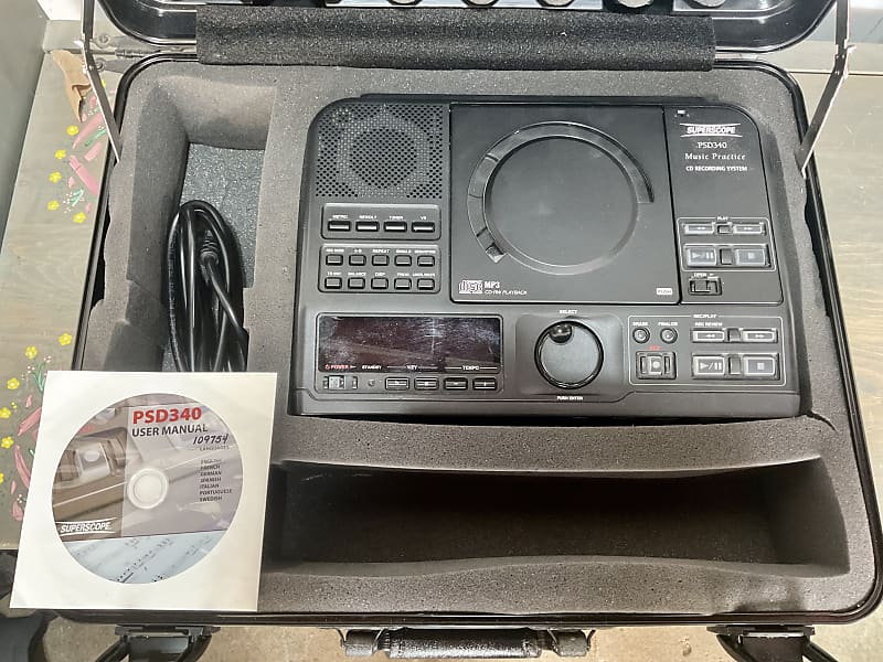 Super Scope PSD340, slow downer, CD Recorder - With Case | Reverb