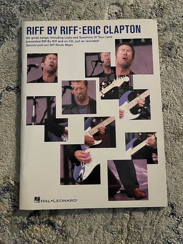 Riff by Riff: Eric Clapton Guitar Instruction and CD Book | Reverb