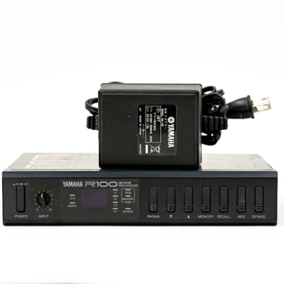 Yamaha R100 Reverb Processor Half Rack with Power Supply | Reverb