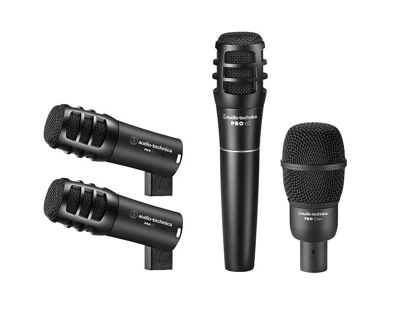 Audio-Technica PRO-DRUM4 4 Drum Microphone Pack. 1 Pro 25ax, | Reverb