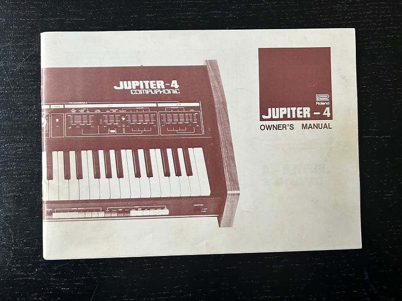 Roland Jupiter 4 Synth - Original Operation Manual | Reverb