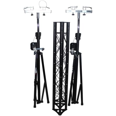 15' Wide Crank Triangular Trussing Mobile DJ Lighting Truss | Reverb