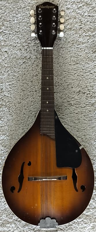 Vintage Harmony "A" Style Mandolin with chipboard case in | Reverb