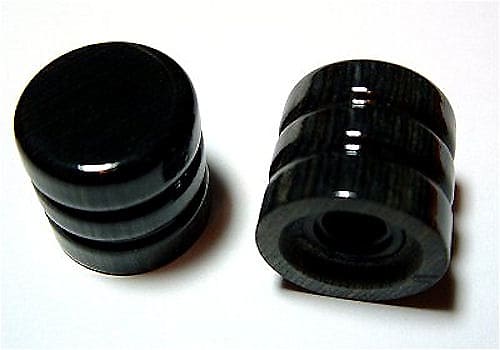 Guitar Parts WOOD DOME Barrel KNOBS Set of 2 - EBONY | Reverb