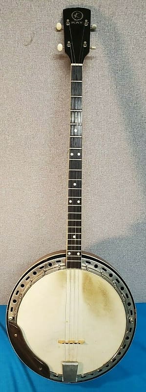VINTAGE KAY TENOR 4 STRING BANJO 19 FRET MAHOGANY BACK & NECK | Reverb