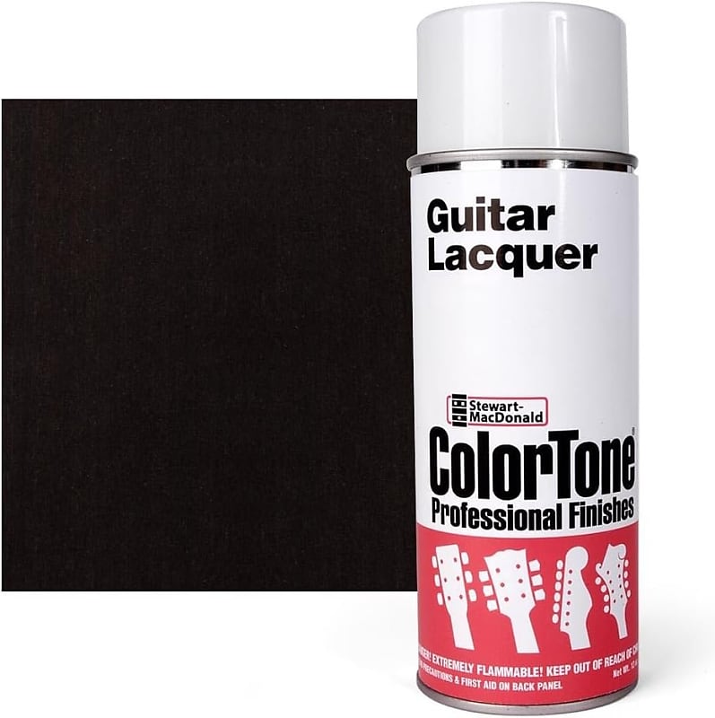 ColorTone Black Aerosol Guitar Lacquer, Sunburst Black (3889) | Reverb